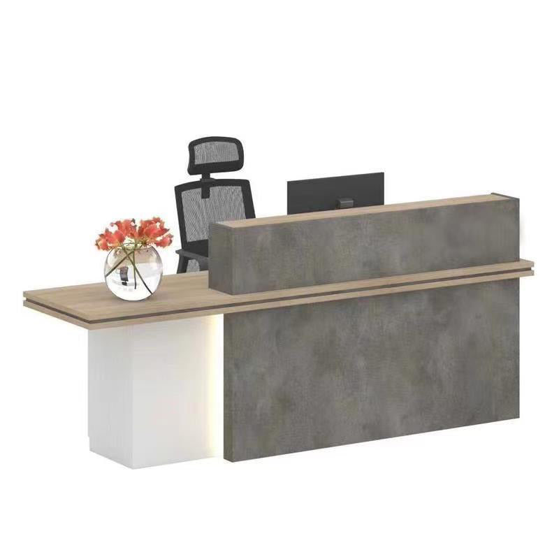 Hera 2.4M Reception Desk Counter Desks- Left | DreasyTech.com.au