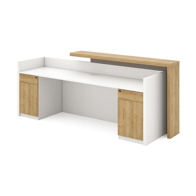 Artemis 2.4M Reception Desk Counter Desks- Right | DreasyTech.com.au