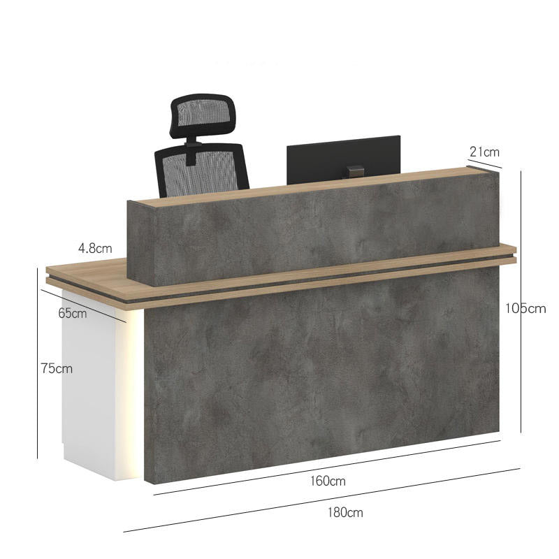 Hera 1.8M Reception Desk Counter Desks- Left | DreasyTech.com.au