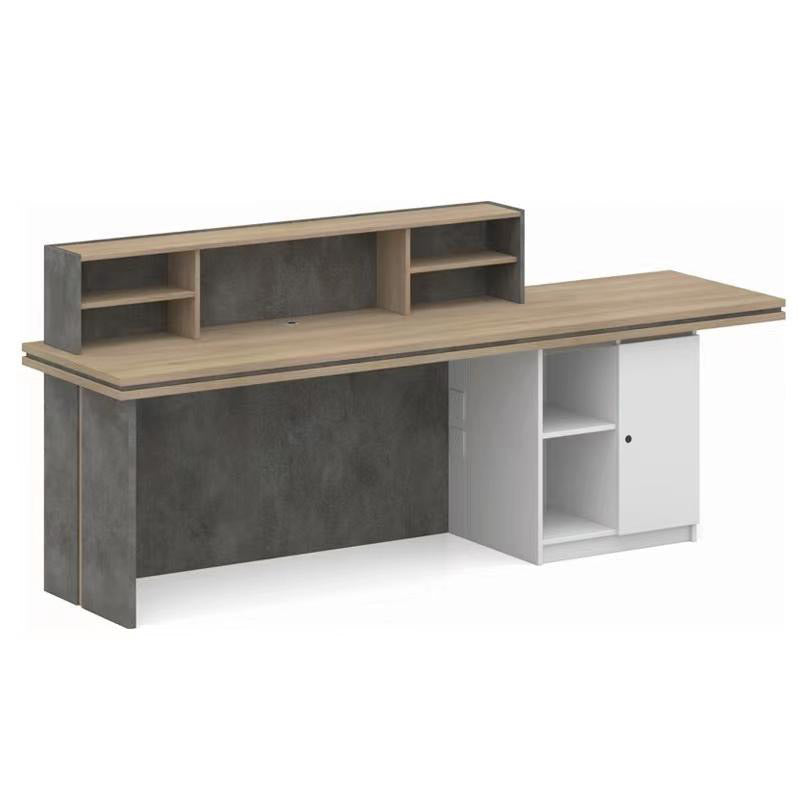 Hera 2.4M Reception Desk Counter Desks- Left | DreasyTech.com.au