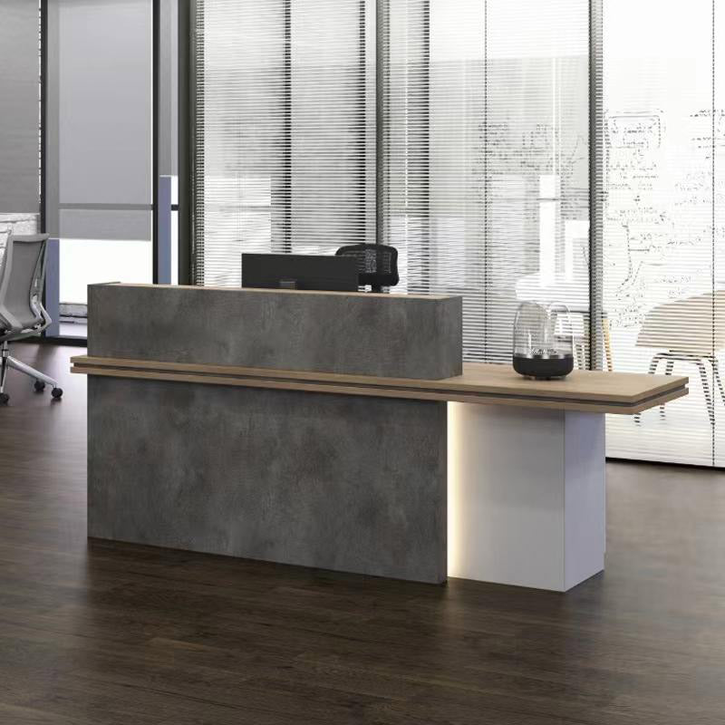 Hera 2.4M Reception Desk Counter Desks- Right | DreasyTech.com.au