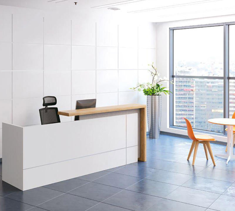 Artemis 2.4M Reception Desk Counter Desks- Left | DreasyTech.com.au