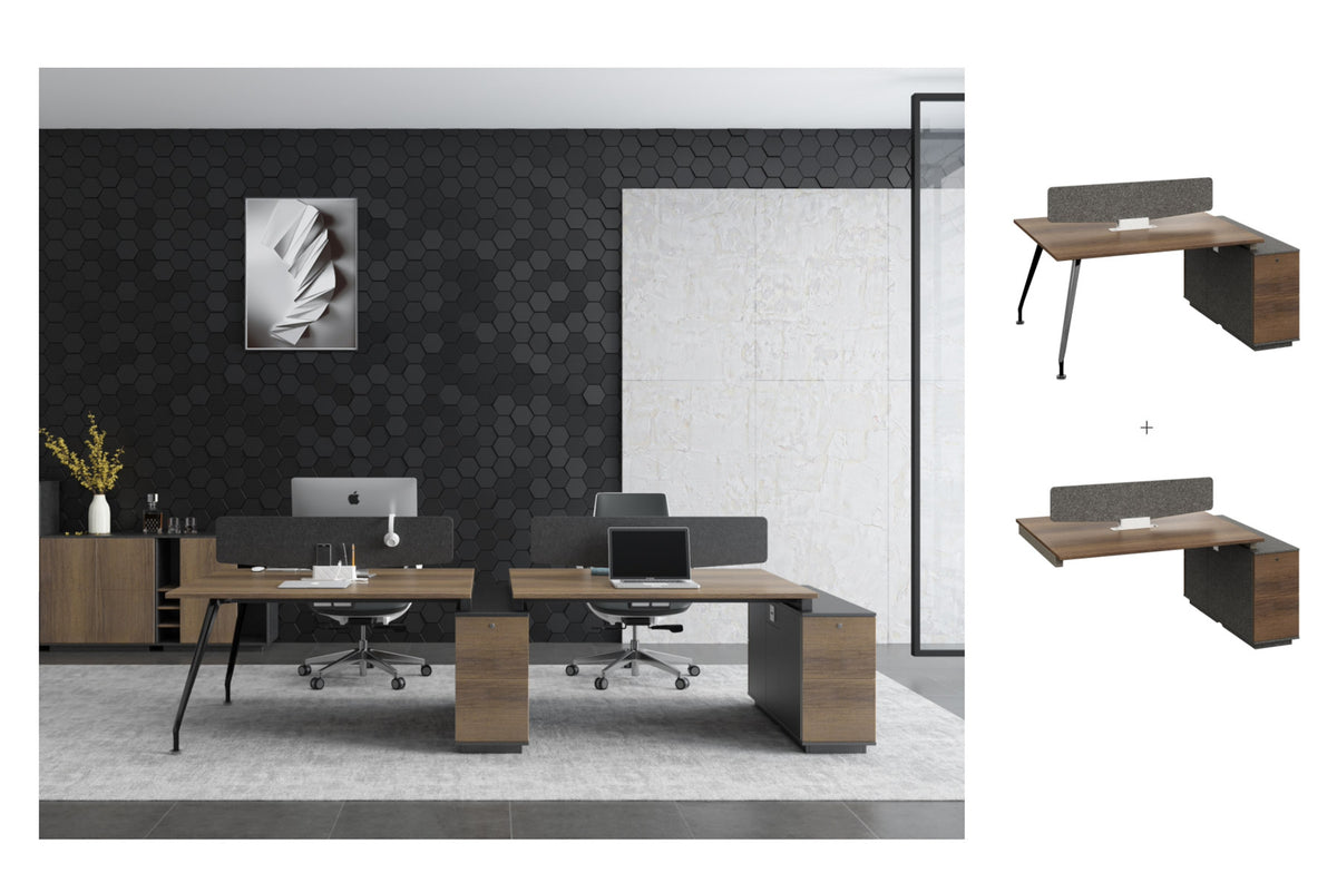 4 Person People Workstations 2.4M Staff Desks Office Fit Out Fitout ...